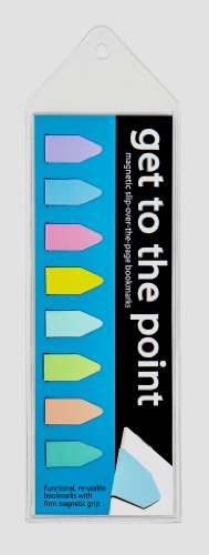 Get to the Point - Magnetic Arrow bookmarks - NEON- Set of 8 - Arrow Line Book Marker Pack is Ideal for Men, Women, Teachers, Librarians, Teens & Kids! Great for School, Work & Readers on all levels.