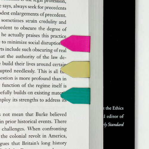 Get to the Point - Magnetic Arrow bookmarks - NEON- Set of 8 - Arrow Line Book Marker Pack is Ideal for Men, Women, Teachers, Librarians, Teens & Kids! Great for School, Work & Readers on all levels.