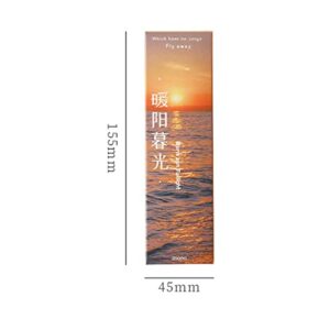 Sunset Sea Landscape Bookmark Pack of 30