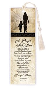 prayer for my mom grateful thank bless her 2 x 6 inch vinyl-encased bookmark