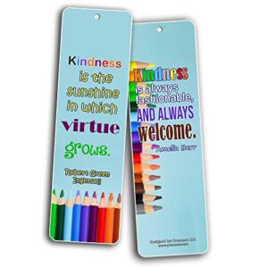 Creanoso Inspiring Inspirational Act of Kindness Bookmarks for Women (12-Pack) – Premium Gift Set – Inspiring Sayings Quotes for Ladies, Wife, Girls – Six Bulk Assorted Bookmarks Designs