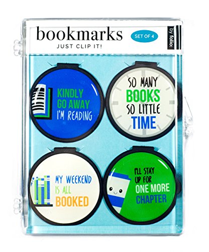 Just Clip it! Quote Bookmarks - (Set of 3 Clip Over The Page Markers) A Book A Day Keeps Reality Away, Book Nerd, Funny Bookmark Set - Ideal for Bookworms of All Ages... Adults Men Women Teens & Kids