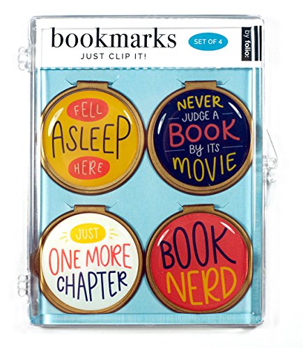 Just Clip it! Quote Bookmarks - (Set of 3 Clip Over The Page Markers) A Book A Day Keeps Reality Away, Book Nerd, Funny Bookmark Set - Ideal for Bookworms of All Ages... Adults Men Women Teens & Kids