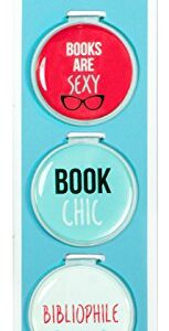 Just Clip it! Quote Bookmarks - (Set of 3 Clip Over The Page Markers) A Book A Day Keeps Reality Away, Book Nerd, Funny Bookmark Set - Ideal for Bookworms of All Ages... Adults Men Women Teens & Kids