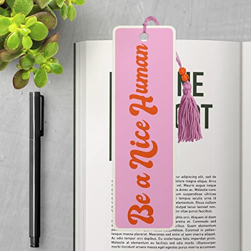 Antioch Be a Nice Human Premier Bookmark,Multicolor,2.25 x .022 x 7.25