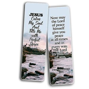 Powerful Bible Verses Bookmarks - God is in Control (30 Pack) - Handy Powerful Bible Verses About God is in Control Bible Texts