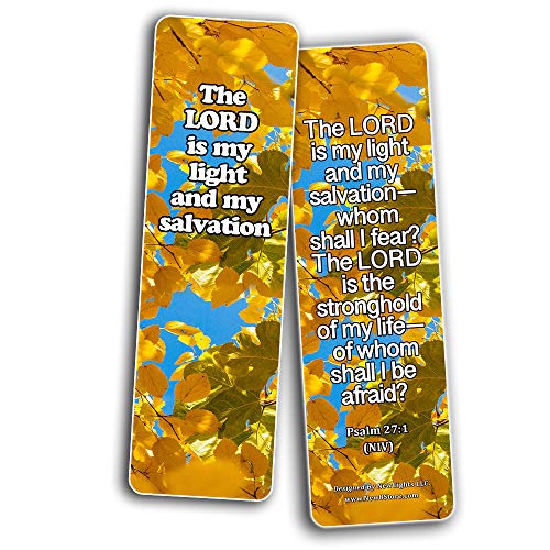 Powerful Bible Verses Bookmarks - God is in Control (30 Pack) - Handy Powerful Bible Verses About God is in Control Bible Texts