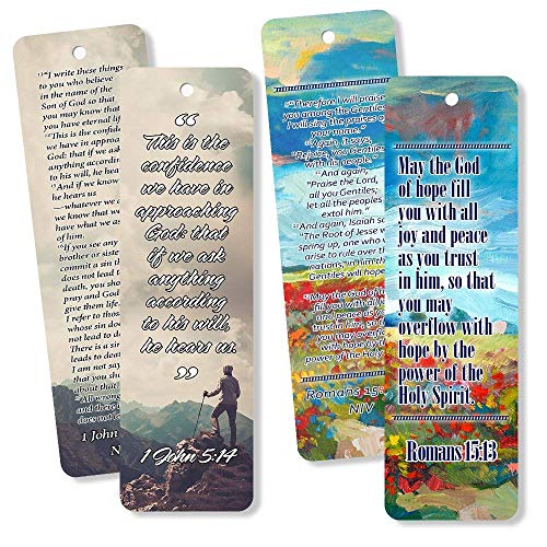 Christian Bookmarks with Popular Bible Verses (30-Pack) - Stocking Stuffers for Adults Teens Kids Men Women Boys Girls - Baptism Mission Evangelism Bible Study Church Supplies