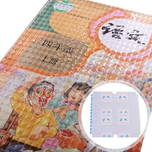 NUOBESTY 16pcs Clear Book Covers Plastic Book Cover Transparent Textbook Wraps Waterproof Book Cover Protector Clear 2