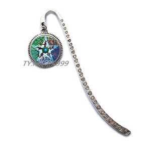 wiccan glass bookmarker bookmark art picture statement jewelry charms witchcraft bookmarker.tree of life bookmark.y038 (1)