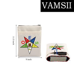 VAMSII OES Symbol Book Sleeve Order of The Eastern Star Book Sleeve OES Sorority Gift for Women Girls(O E S)