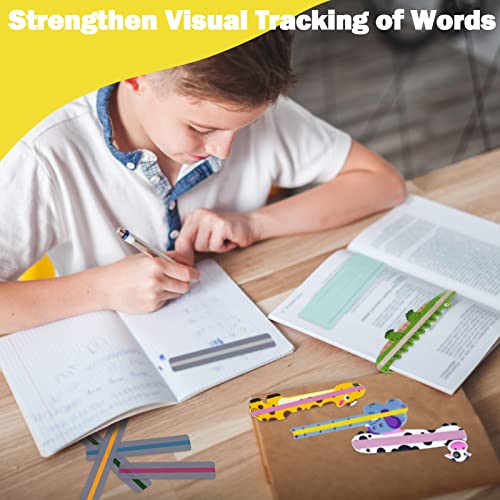 CIOUYAOS 20PCS Guided Reading Strips, Colored and Animal Highlight Bookmarks with 3 Styles Help with Dyslexia for Children Kids and Teacher Supply