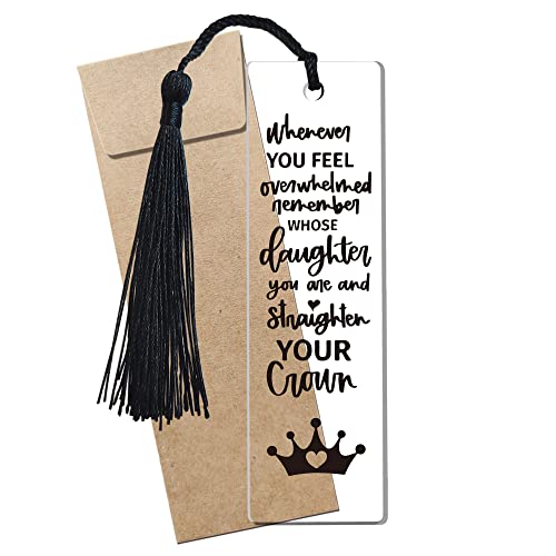 Daughter an Crown Inspirational Funny Bookmark Gifts for Women Girls Lovers Bookworm Daughter Lovers Friend Sister Book Female Sister Gifts Friendship Gifts