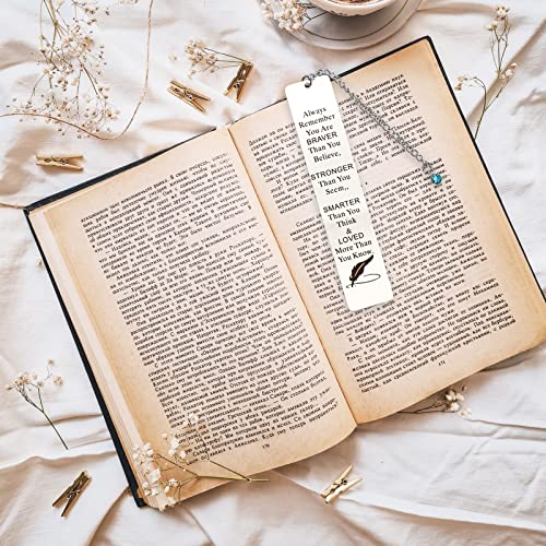 Metal Stainless Steel Bookmark Inspirational Lettering Bookmark Inspirational Book Markers for Women Religious Bible Bookmark Bible Journaling Supplies Christian Gifts