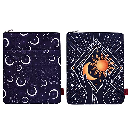 2 Pcs Book Sleeves Astrology and Moon & Star Book Sleeve