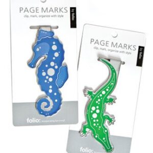 Page Marks (Clip-over-the-page bookmarks) SET OF 12 - Funny Animal Bookmark Set - Ideal for Bookworms,Readers Gifts for Children, Boys, Girls, Teens and kids of all ages will love our designs!