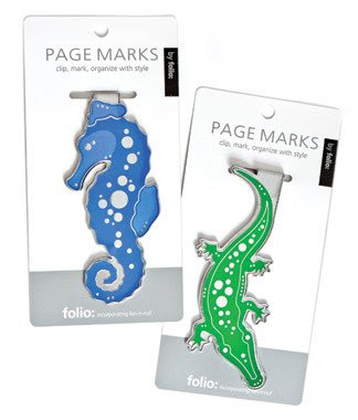 Page Marks (Clip-over-the-page bookmarks) SET OF 12 - Funny Animal Bookmark Set - Ideal for Bookworms,Readers Gifts for Children, Boys, Girls, Teens and kids of all ages will love our designs!