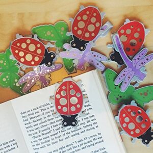 Page Marks (Clip-over-the-page bookmarks) SET OF 12 - Funny Animal Bookmark Set - Ideal for Bookworms,Readers Gifts for Children, Boys, Girls, Teens and kids of all ages will love our designs!