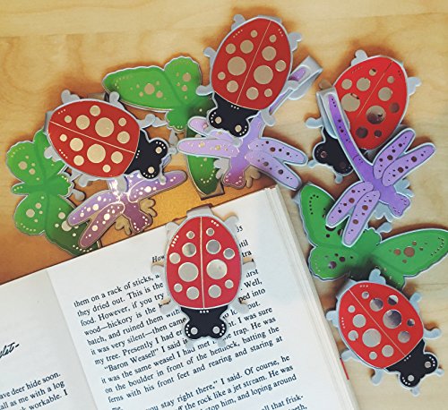 Page Marks (Clip-over-the-page bookmarks) SET OF 12 - Funny Animal Bookmark Set - Ideal for Bookworms,Readers Gifts for Children, Boys, Girls, Teens and kids of all ages will love our designs!