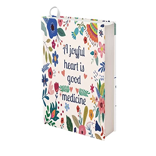 Tongluoye Colorful Flowers Book Protector Pouch for Girls Trendy Best Wishes Pattern Book Sleeve with Humanize Design Keep Your Textbooks in Great Shape Perfect Book Covers for Most Books Gifts