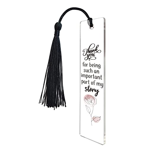 Inspirational Bookmark Gifts for Women Girls Lovers Bookworm Sister Daughter Book Female Friend Sister Gifts Friendship Gifts Thank You for Being Such an Important Part of My Stony