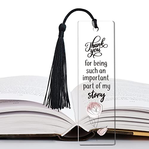 Inspirational Bookmark Gifts for Women Girls Lovers Bookworm Sister Daughter Book Female Friend Sister Gifts Friendship Gifts Thank You for Being Such an Important Part of My Stony