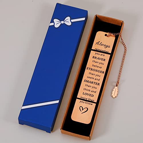 Inspirational Stocking Stuffer Bookmark Gift for Women Christmas Gifts for Her Him College Middle High School Student Birthday Office Gifts for Son Daughter Teen Boy Girls Kids Book Lover Bookworm