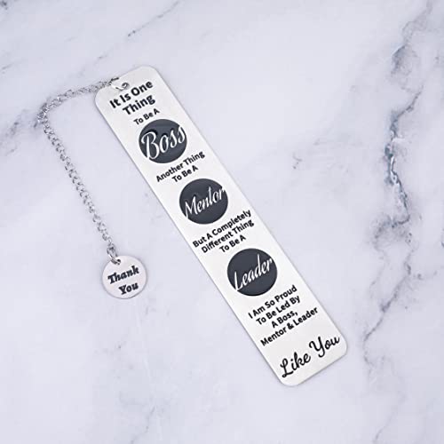 Boss Appreciation Gifts Bookmark for Boss Day Women Men Office Retirement Leaving Going Away Gifts for Female Male Thank You Gift Boss Lady Mentor Supervisor Leader Birthday Gifts Coworker Employee