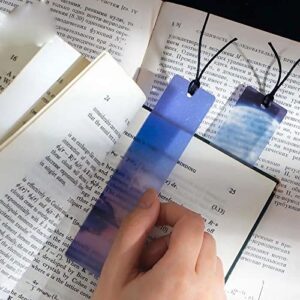 Houchu Translucent Bookmark Kids Gift Stationery Sun Moon Star Series School Supplies Note Marker Page Label Reading Assistant Reading Bookmark(E)