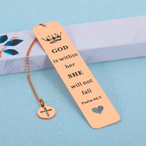 Inspirational Religious Gift for Women Daughter Bridal Shower Gift for Teens Baptism Gifts for Girl Easter Gifts for Toddlers Christian Gifts for Wife Mom First Communion Bookmark Gift for Goddaughter