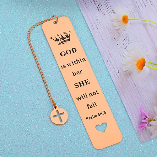 Inspirational Religious Gift for Women Daughter Bridal Shower Gift for Teens Baptism Gifts for Girl Easter Gifts for Toddlers Christian Gifts for Wife Mom First Communion Bookmark Gift for Goddaughter