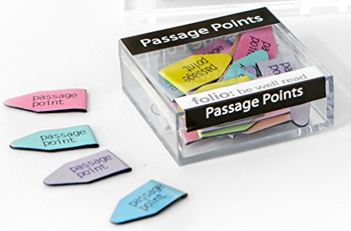 Passage Point - Magnetic Slip-over-the-page Arrow Bookmarks (BLACK- Box of 20)