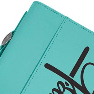 Custom Bible/Book Cover | Personalized Laser Engraved | Teal with Faith | 7 1/2" x 10 3/4"