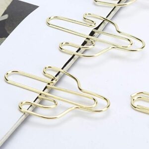 Metal Paper Clip, Marking Clip, Office Accessory Cactus-Shaped Pin 20Pcs for Scrapbooks Office Home Notebooks