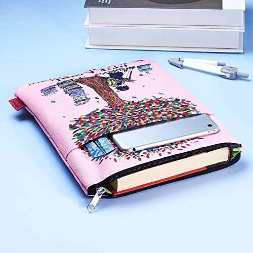 2 Pcs Book Sleeves Book Nerd and Just A Girl Who Loves Books