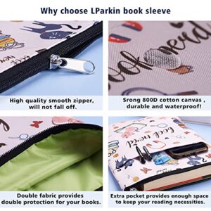 2 Pcs Book Sleeves Book Nerd and Just A Girl Who Loves Books