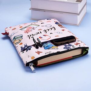 2 Pcs Book Sleeves Book Nerd and Just A Girl Who Loves Books