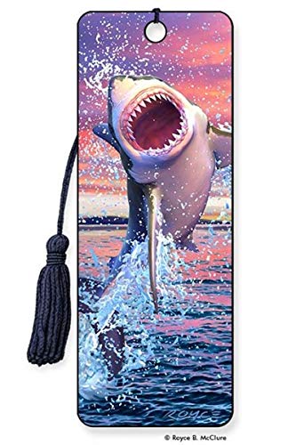 3D Lenticular Royce Bookmark - by Artgame (Leaping Shark)