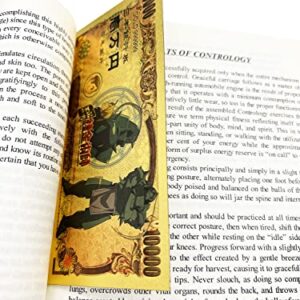 YJacuing Anime Fullmetal Alchemist Gold Coated Banknote, FA Limited Edition Collectible Bill Bookmark (6 PCS)