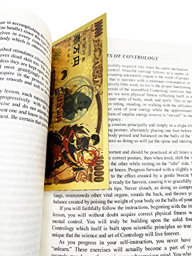 YJacuing Anime Fullmetal Alchemist Gold Coated Banknote, FA Limited Edition Collectible Bill Bookmark (6 PCS)