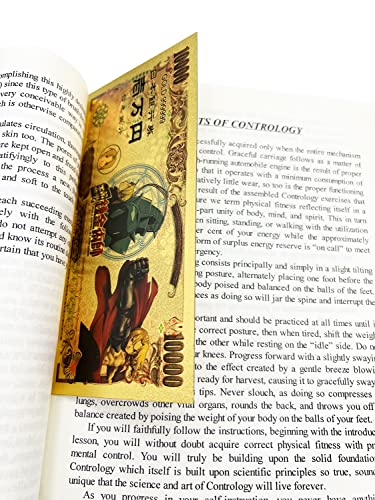 YJacuing Anime Fullmetal Alchemist Gold Coated Banknote, FA Limited Edition Collectible Bill Bookmark (6 PCS)