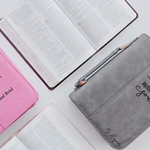 Custom Bible Cover | It is Well with My Soul |Personalized Bible Cover (Gray)