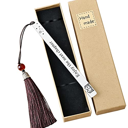 YKETLXE Bookmark Metal Bookmarks with Tassel for Teachers Kids Classroom Women Students Book Lovers Christmas Stocking Stuffers Christmas Gifts for Graduation Teacher Appreciation Mother's Day School