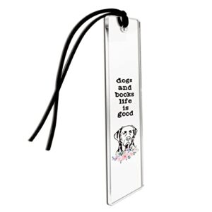 dogs and books life is good labrador retriever dog inspirational bookmark gifts for labrador retriever dog lover owner girl daughter, bookworm friends sister female gifts – inspirational bookmark