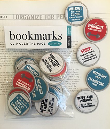 "Clip Over The Page" DIY Bulk Bookmarks Set of 30 Color Your OWN - Read Bulk Bookmarks for Kids Girls Boys Teens. Perfect for Gifts - Student Incentives – Birthday Party Favors – Reading Incentives