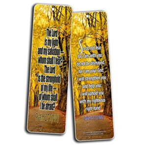 Bible Verses Bookmarks (12-Pack) - Bible Verses to Release Stress and Anxiety - Inspirational Religious Scriptures Prayer Cards - Best Encouragement Gifts for Men Women Teens Kids - Church Supplies