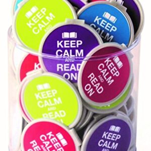 Keep Calm & Read ON Bulk Bookmarks for Teens - 75 Bookmarks for Kids Girl’s Boys- School Student Incentives – Library incentives – Reading Incentives - Party Favor Prizes - Classroom Reading Awards!