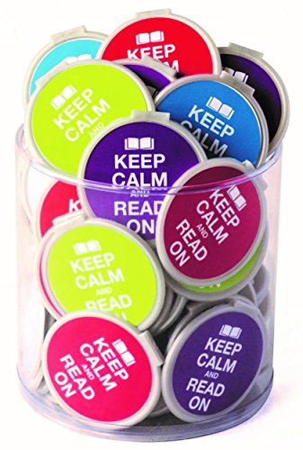 Keep Calm & Read ON Bulk Bookmarks for Teens - 75 Bookmarks for Kids Girl’s Boys- School Student Incentives – Library incentives – Reading Incentives - Party Favor Prizes - Classroom Reading Awards!