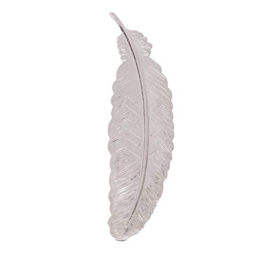 2pcs Feather Metal Bookmark Vintage Classical Delicacy Gifts Silver and Creative