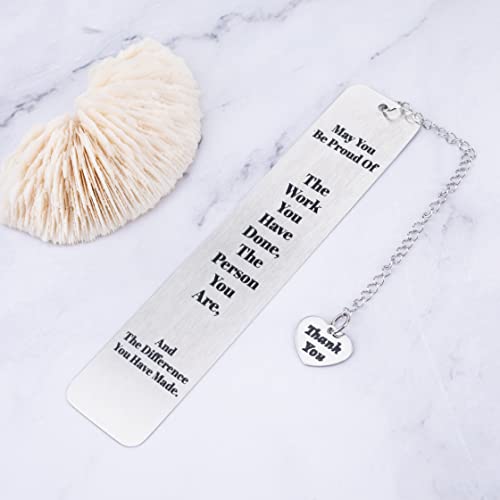 Colleague Coworker Leaving Gifts for Women Men Employee Thank You Gifts Inspirational Metal Bookmark May You Be Proud of the Work You Do for Boss Friends Book Lover Retirement Christmas Birthday Gifts